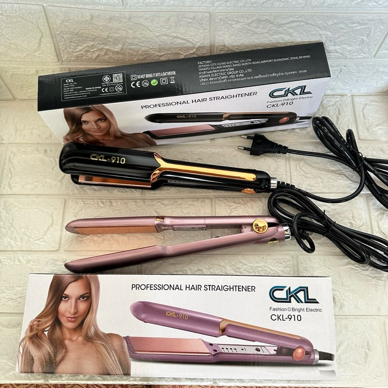 เครื่องหนีบผม รุ่น CKL 910 ปรับความร้อน 4 ระดับ ร้อนเร็ว หนีบตรง เงางาม ไม่ทำลายเส้นผม ทำวอลลุ่ม ...