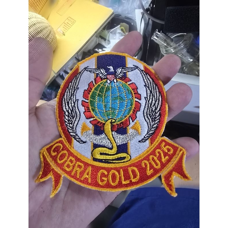 อาร์มปักลาย COBRA GOLD 2025 ปักลายสวยงาม งานแท้ จากทหารเรือ | Shopee ...