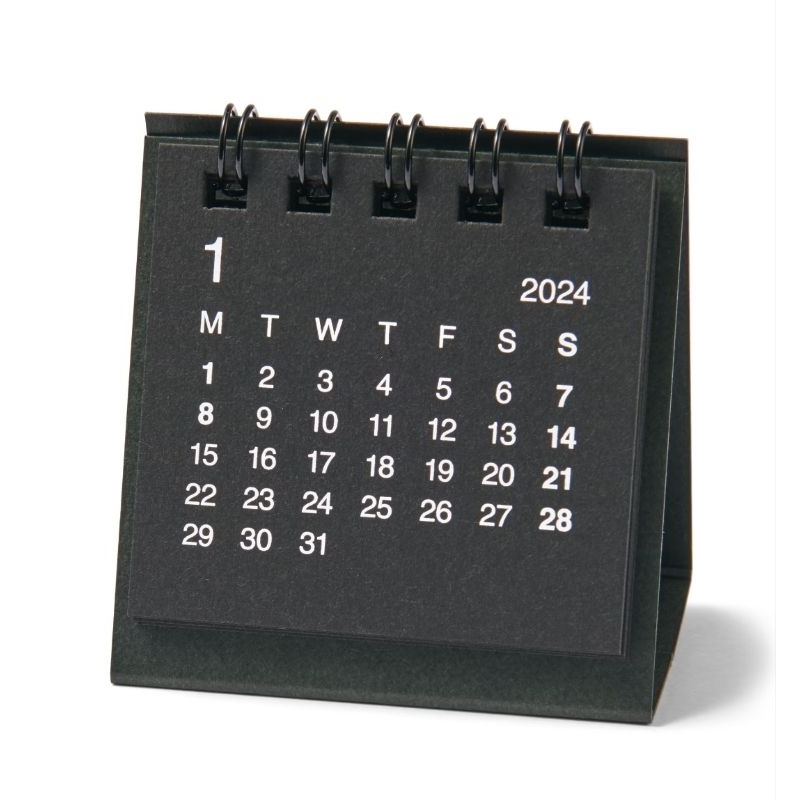 (พร้อมส่ง) ปฏิทินตั้งโต๊ะ MUJI mini desktop calendar 2025 ( เริ่ม Dec ...
