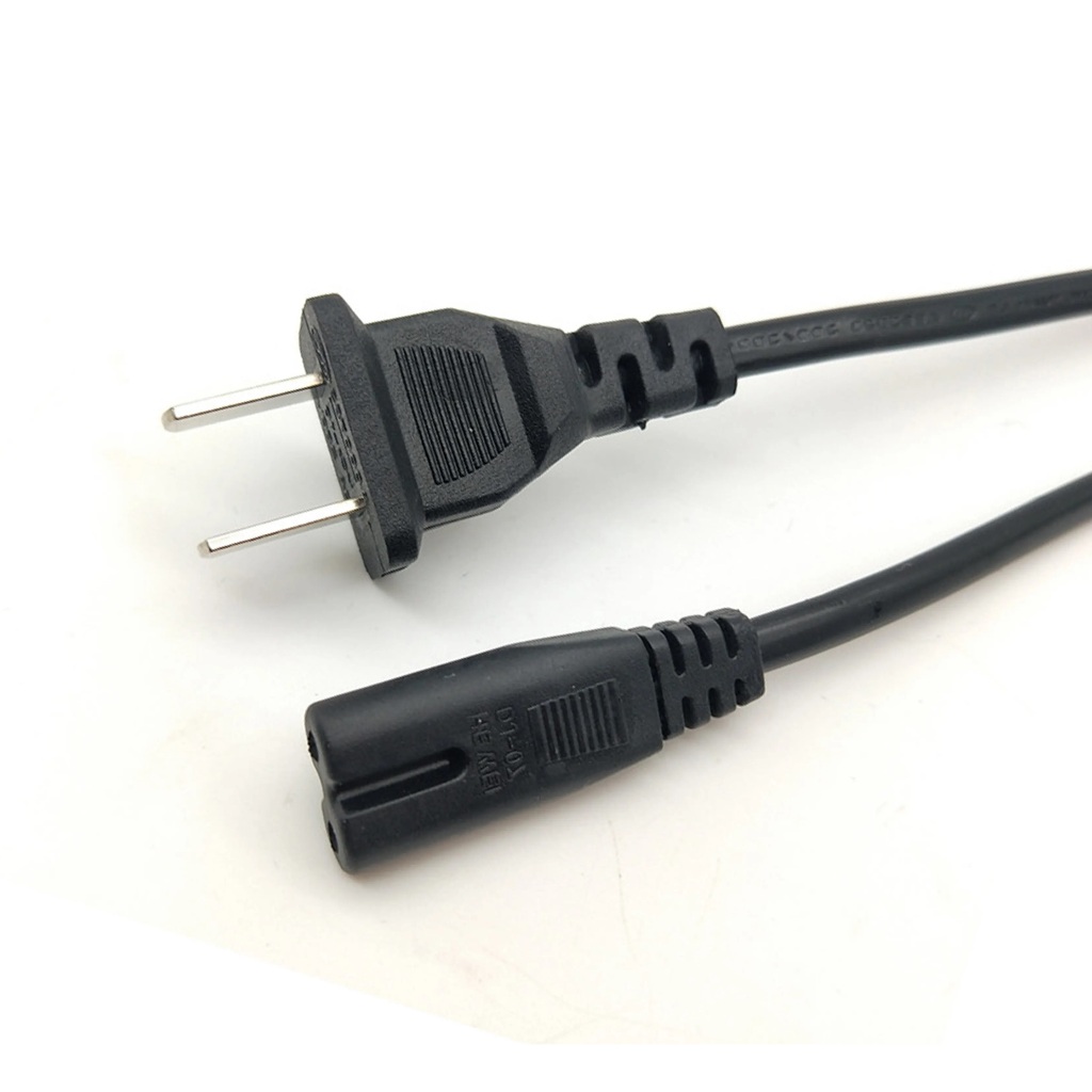 AC Power cable สายไฟ AC 2 รู ใช้สำหรับ Printer CANON EPSON สายแบน 2×0. ...