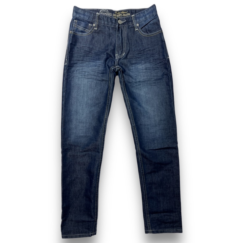 Decent Jeans กางเกงยีนส์ เด็กโต - ผู้ใหญ่ตัวเล็ก ทรงกระบอก ผ้าเนื้อดี ...