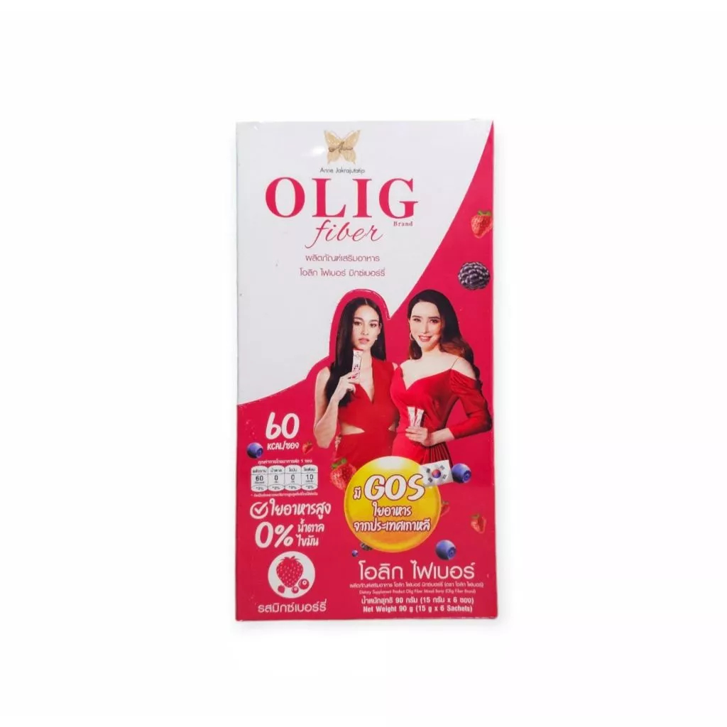 โอลิกไฟเบอร์ มิ๊กซ์เบอร์รี่ Olig Fiber Mixed berry (6 ซอง) Olig Mix ...