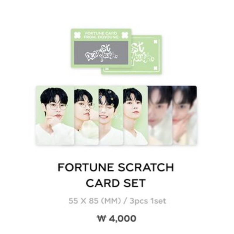 Doyoung Fortune scratch card set | Shopee Thailand