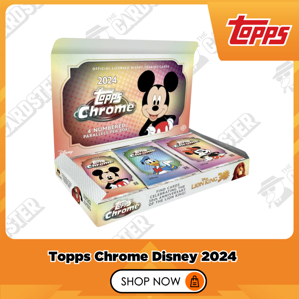 [พร้อมส่ง] Topps Disney Chrome 2024 - Hobby Box กล่องรวมการ์ตูนดิสนีย์ ...