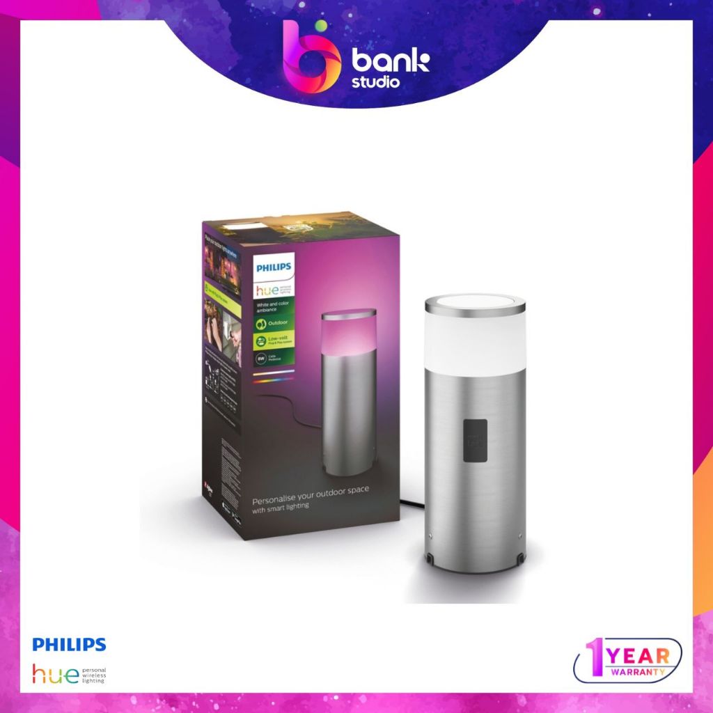 (ประกันร้าน 1ปี) ไฟสวน ไฟภายนอก Philips Hue Calla Outdoor bollard ...