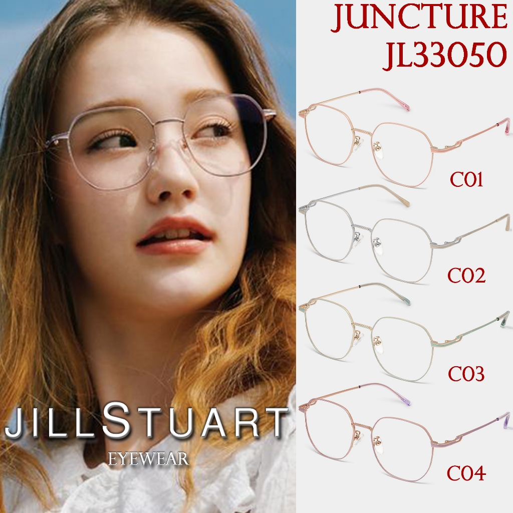 JILL STUART กรอบแว่นสายตา รุ่น JUNCTURE JL33050 C01 C02 C03 C04 [Metal/β-Titanium] สายตาสั้น ...