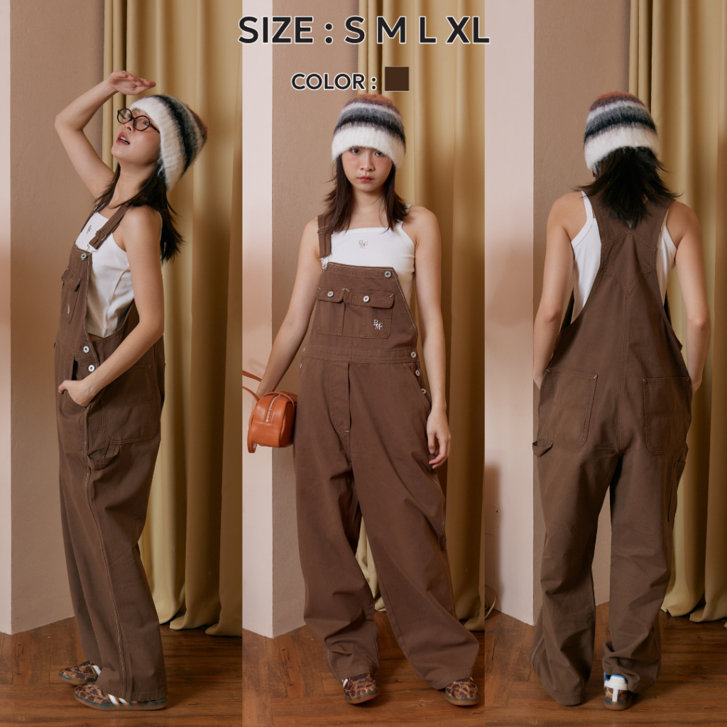Bemingjeans054(S-XL) - Beming Overalls Jumsuit เอี๊ยมรุ่นใหม่ ผ้ายีนส์ ...