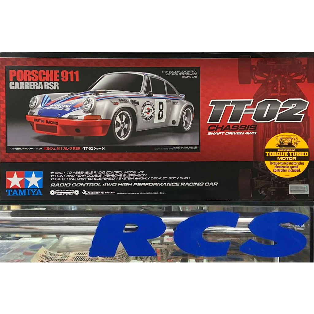 🏁 TAMIYA 58571 ชุดคิท TT-02 บอดี้ Porsche 911 Carrera RSR ต้องไปสร้าง ...