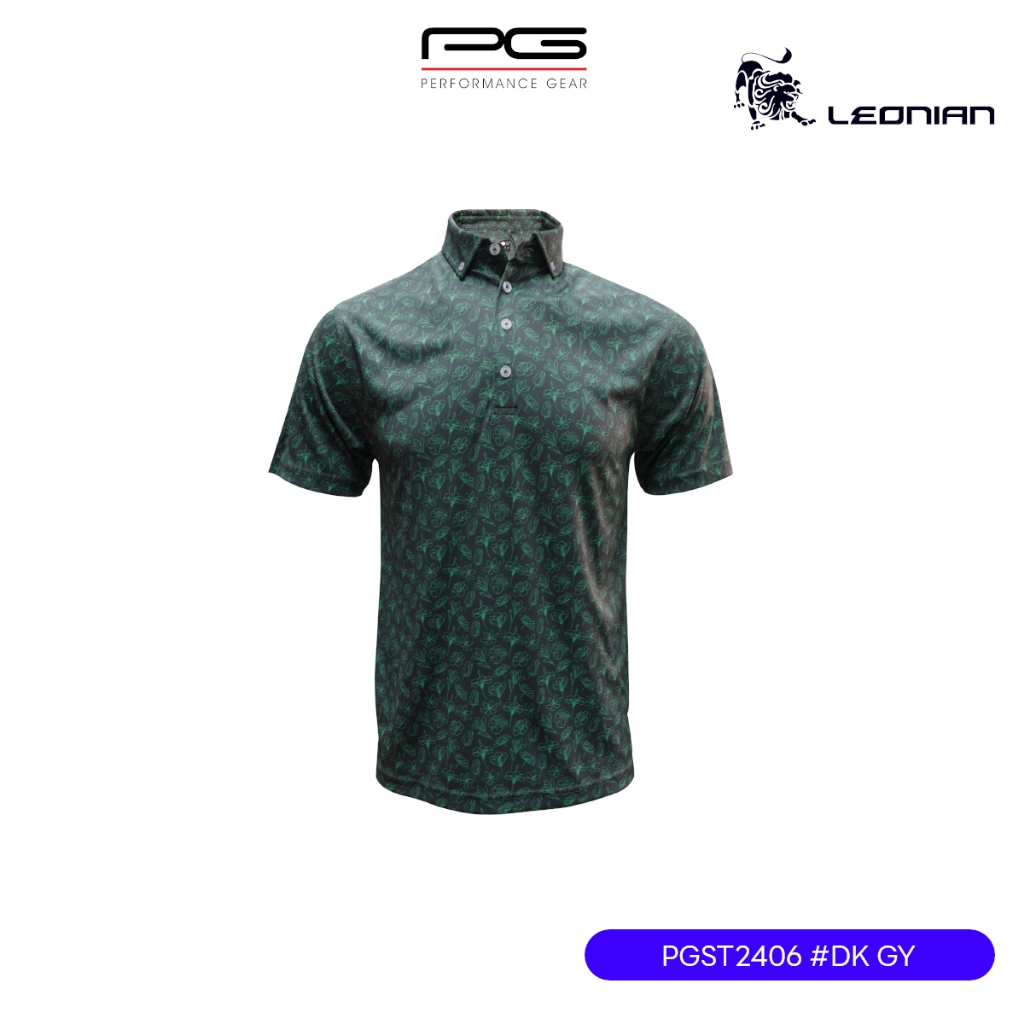 เสื้อผ้ากอล์ฟ PG MEN FLOURISH # PGST2406 (DK GY) | Shopee Thailand