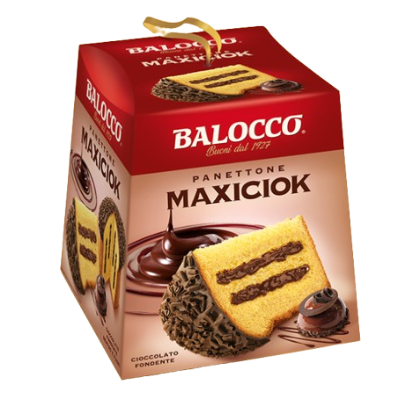 บาลอคโค่ แม็กซี่ช็อค ช็อกโกแลต ปาเน็ตโทน 800 กรัม-Maxiciok Panettone ...