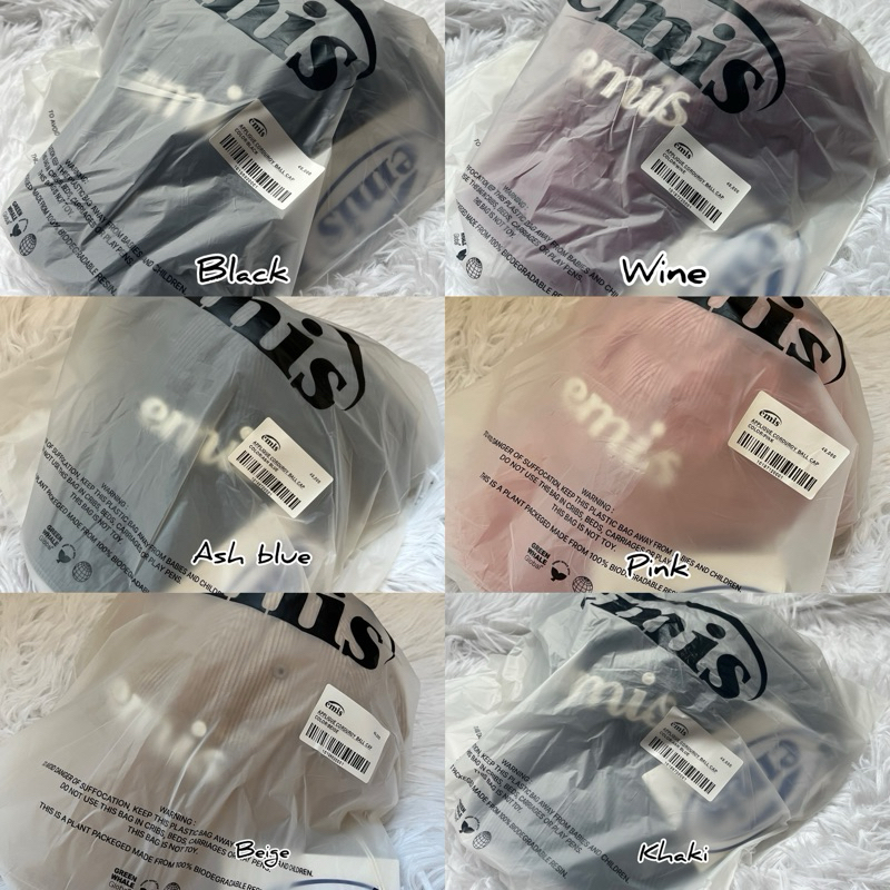 [พร้อทส่ง6สี/แท้] EMIS appliqué หมวกลูกฟูกรุ่นใหม่ newlogo | Shopee ...