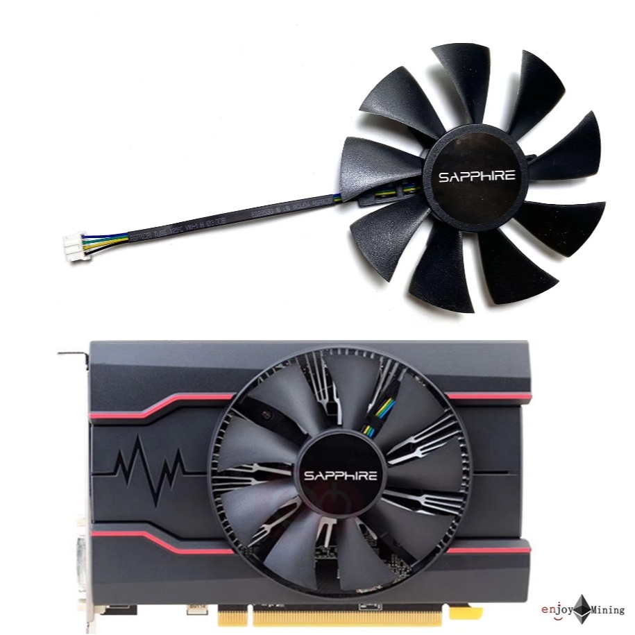 พัดลมการ์ดจอ Sapphire Radeon RX 550 560 460 R7 360 640SP 2GB Graphics ...