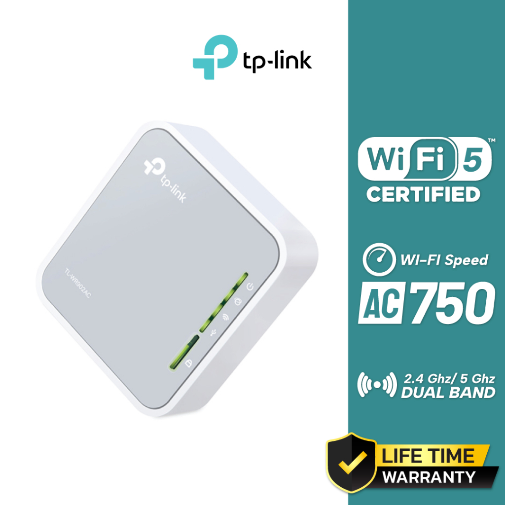 TP-Link AC750 Mini Pocket Wi-Fi Router รุ่น TL-WR902AC | Shopee Thailand
