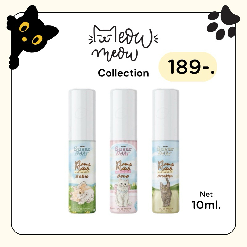 ( new ! 🐈) Sugar Bear Meow Meow Collection น้ำหอมกลิ่นน่ารัก น่าเอ็นดู ...