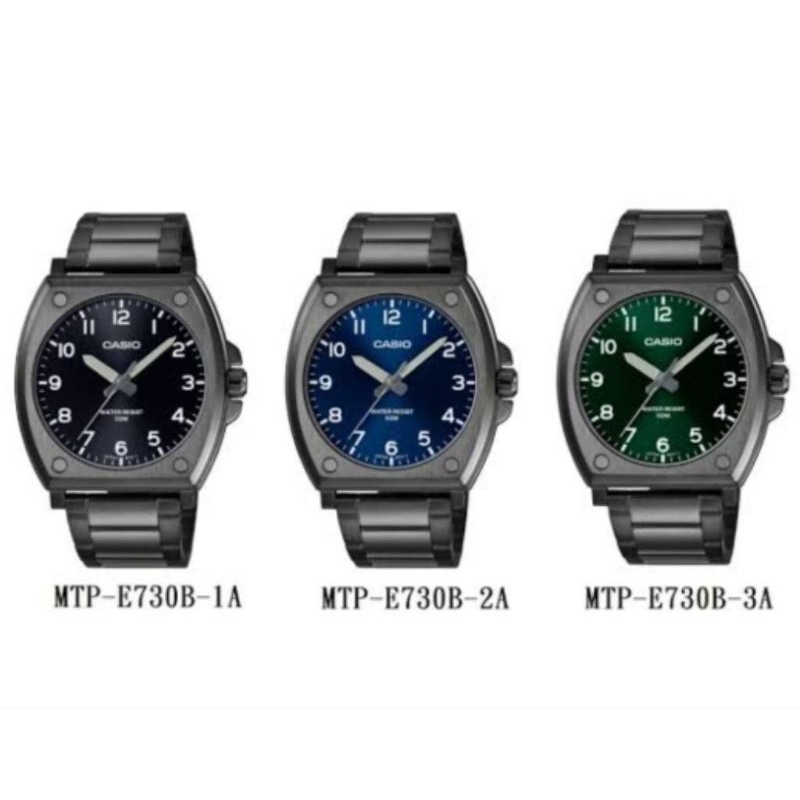 CASIO นาฬิกาข้อมือผู้ชาย รุ่น MTP-E730B-1AV,MTP-E730B-2AV,MTP-E730B-3AV | Shopee Thailand