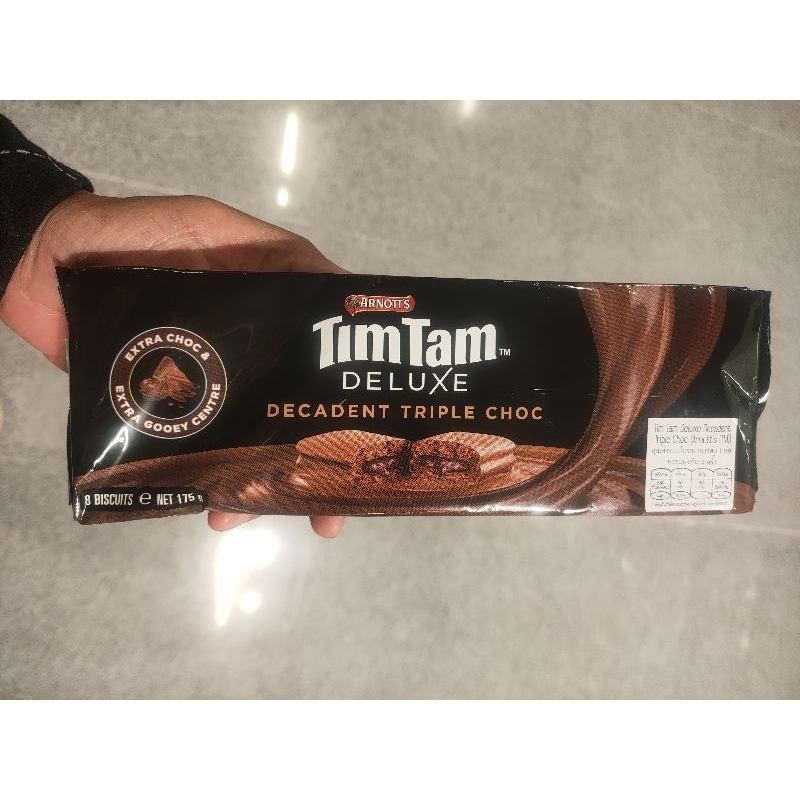 Arnott's Tim Tam Deluxe Decadent Triple 175g.บิสกิตเคลือบช็อกโกแลตสอด ...
