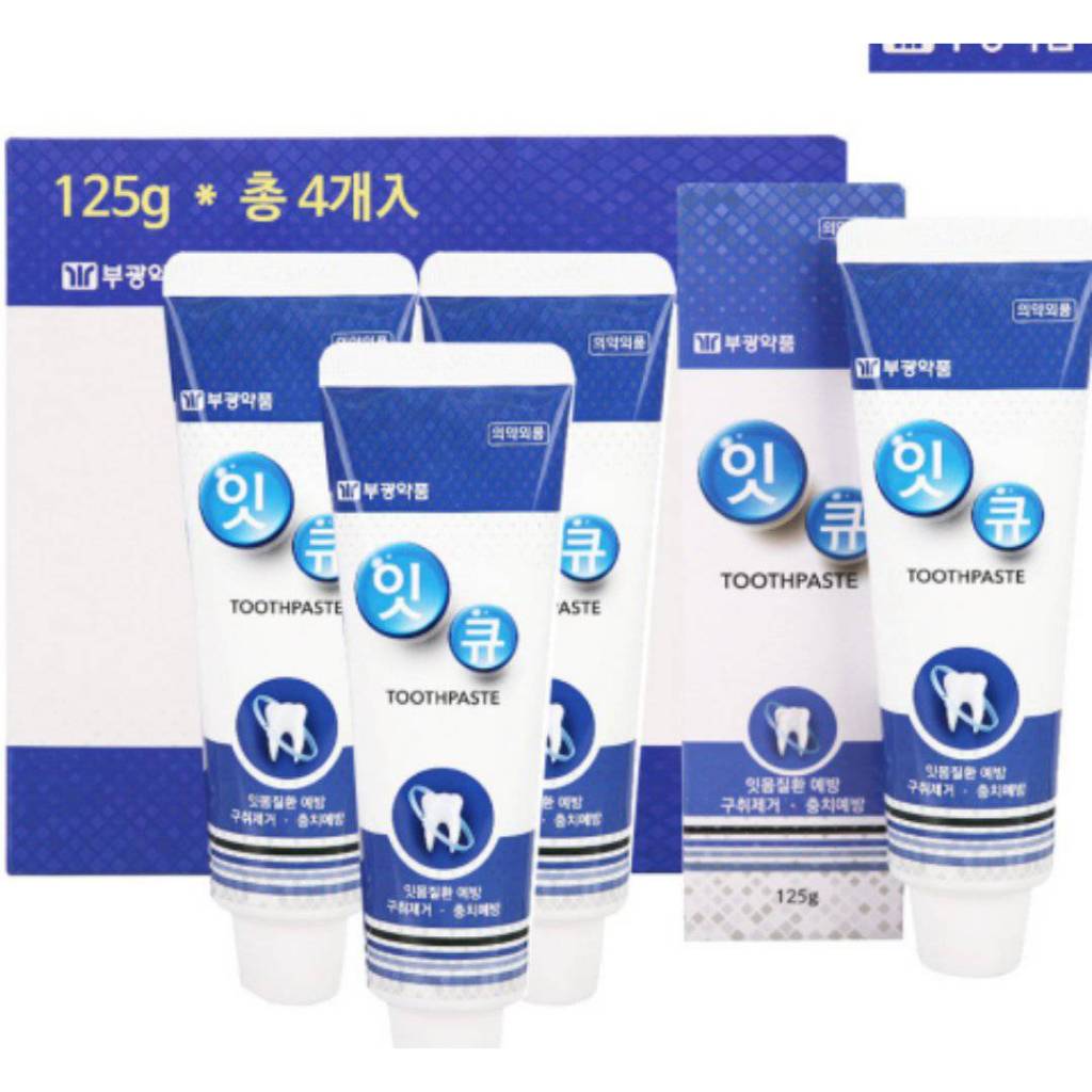 ยาสีฟันเกาหลี Bukwang Pharmaceutical Toothpaste 125g. 1 กล่อง 4 หลอด ...