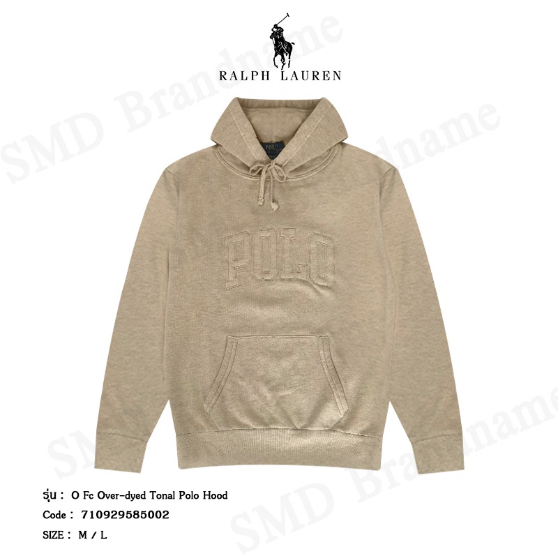 Polo Ralph Lauren เสื้อสเวตเตอร์ รุ่น O Fc Over-dyed Tonal Polo Hood ...