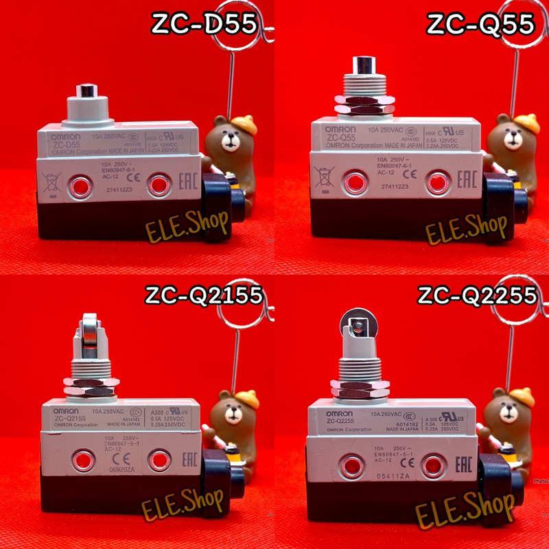 Omron Limit Switch รุ่น ZC-Q2155, ZC-Q2255 ZC-Q55 ZC-D55 ลิมิตสวิตช์ สินค้าพร้อมส่ง ออกบิลได้ ...
