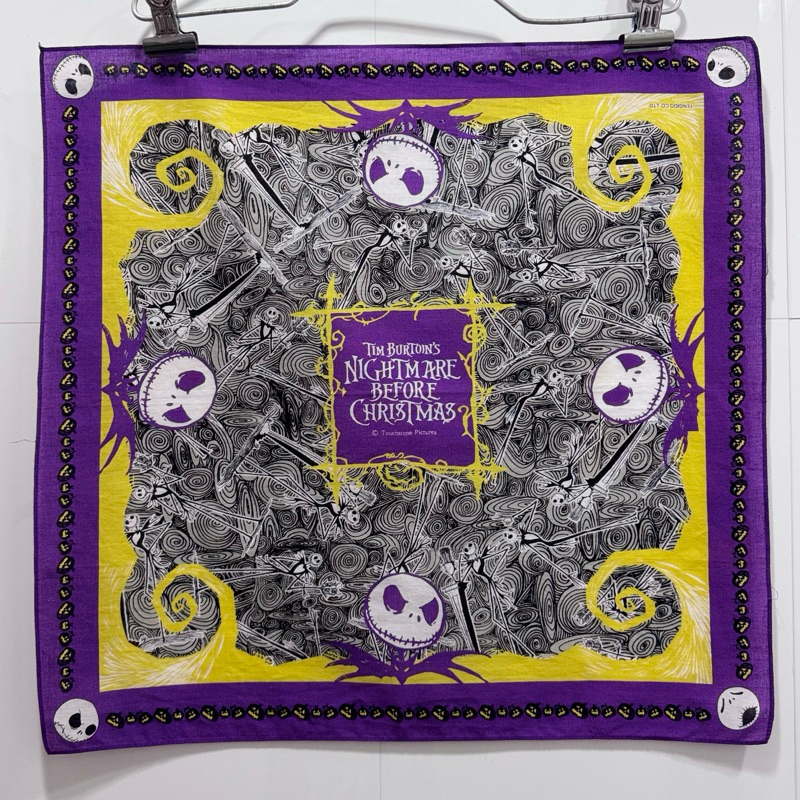 ผ้าเช็ดหน้า ผ้าโพกหัว Disney’s Nightmare Before Christmas Purple ...