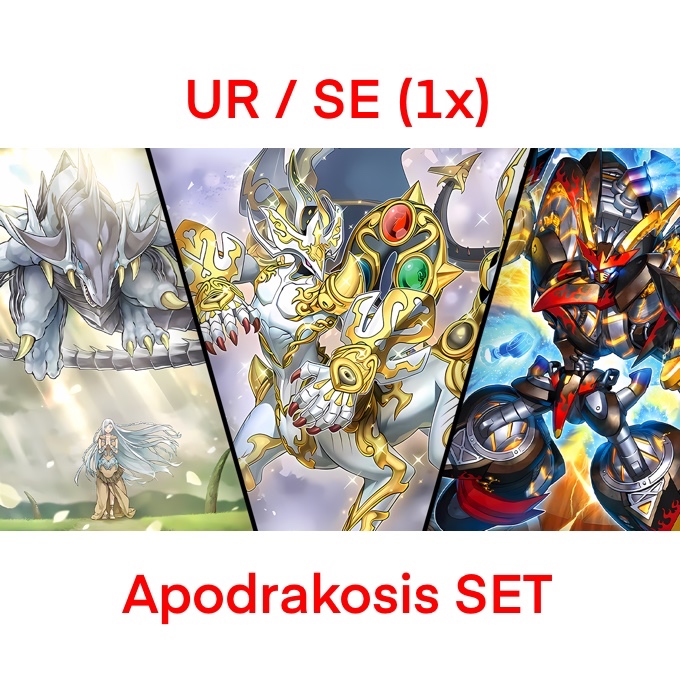 ORIGINAL Yu-Gi-Oh! Apodrakosis Guangba / Ascension Deck Build Crossover Breakers UR / SE Secret ...