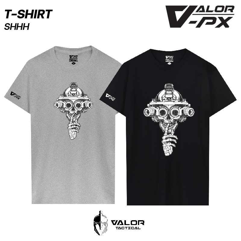 Valor PX - Shhh T-Shirt 2024 เสื้อยืด สกรีนลาย tactical เสื้อสกรีนลาย ...