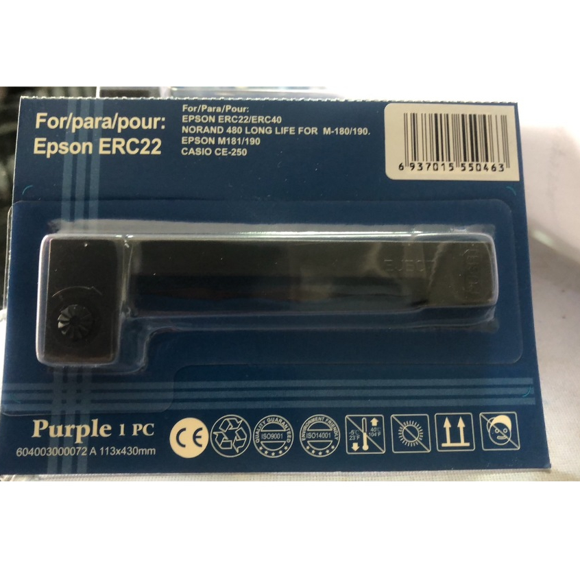 EPSON ERC-22 /ERC-40FOR / Para /Pour ( PACK3 ชิ้น ) ตลับผ้าหมึก ...