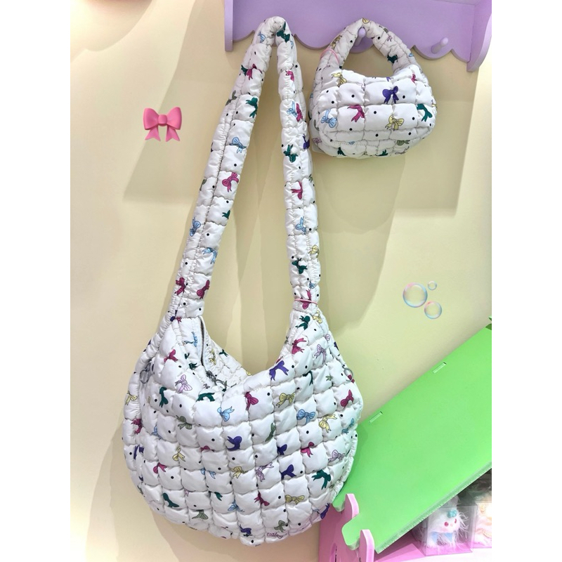 (pre-order) กระเป๋าสะพาย fluffy ribbon | Shopee Thailand