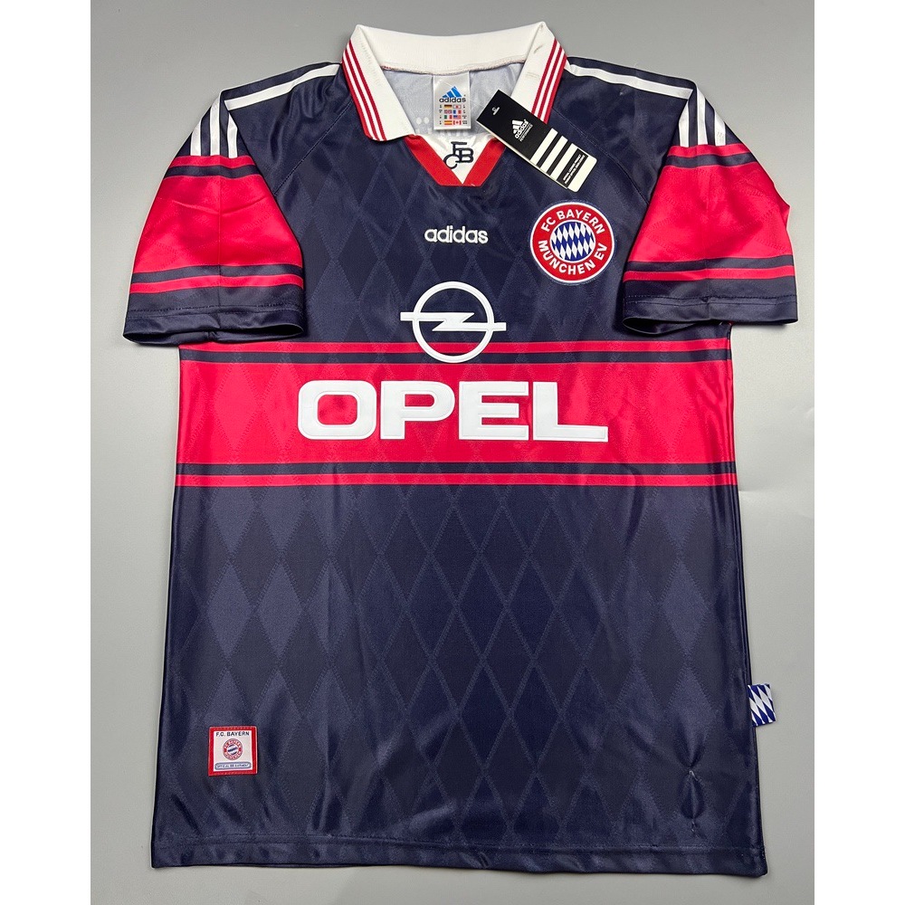 SALE !!! เสื้อบอล ย้อนยุค 1997 บาเยิน มิวนิค เยือน สีกรม Retro Bayern ...