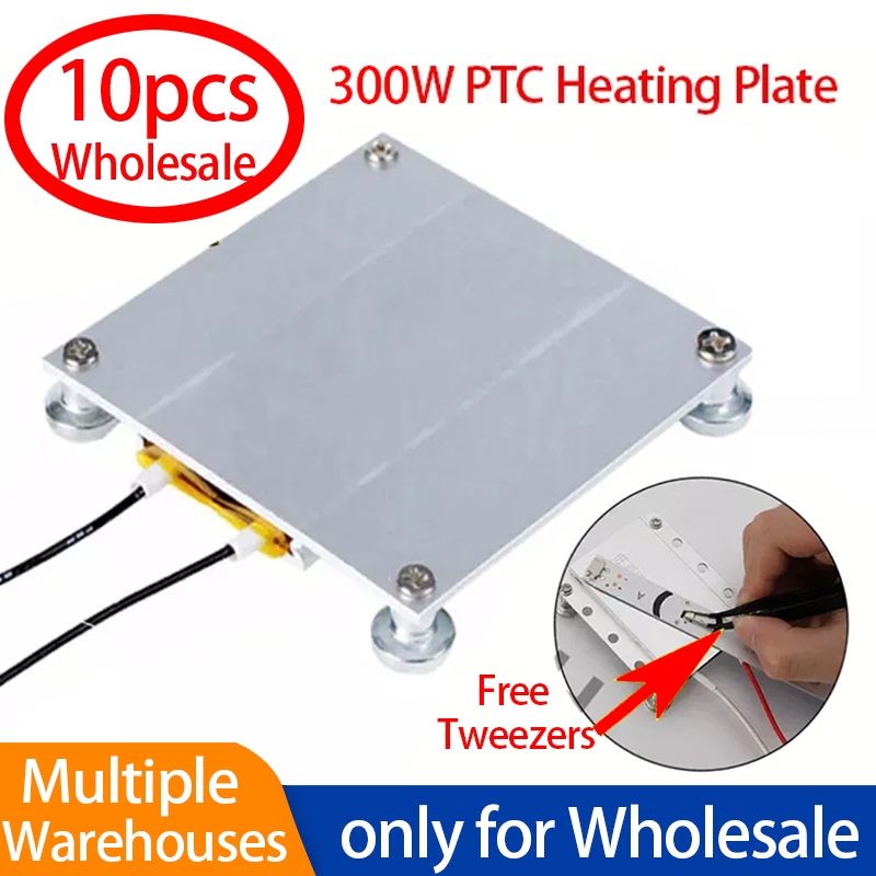 【10pcs Wholesale】PTC Heating Plate With Tweezers 220V LED Lamp Beads ...