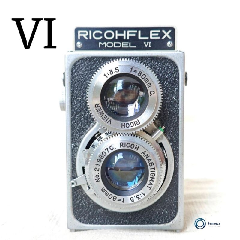 กล้องฟิล์ม TLR ยี่ห้อ RICOHFLEX Model VIANASTIGMAT 8cm F3.5 TLR Camera ...