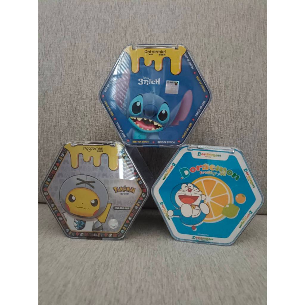 กล่องสุ่มพวงกุญแจ Potdemiel Disney Doraemon Stitch Pokemon ลิขสิทธิ์แท้ ...