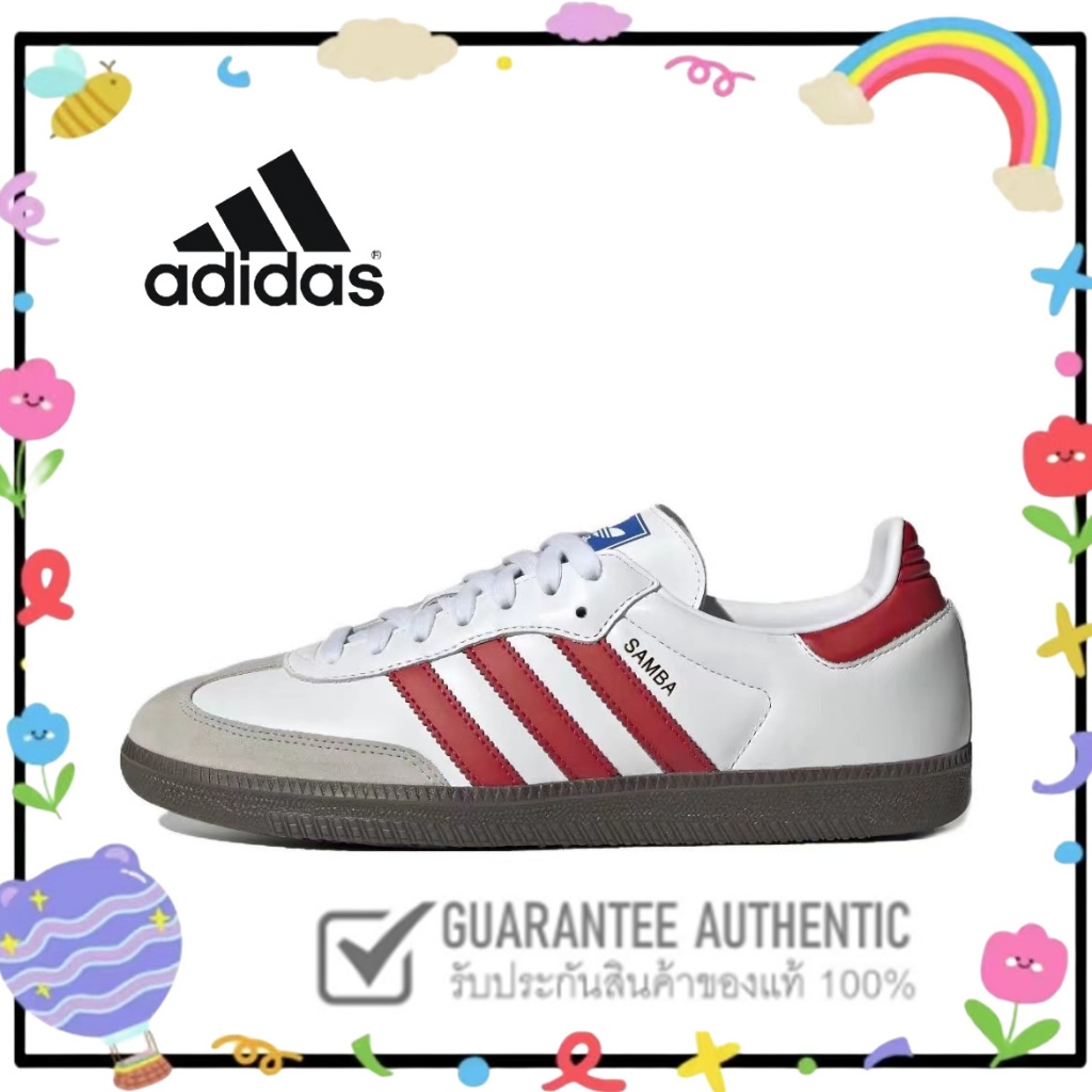 （ของแท้ 100 %）adidas originals Samba OG superstar gazelle campus IG1025 สีแดง | Shopee Thailand
