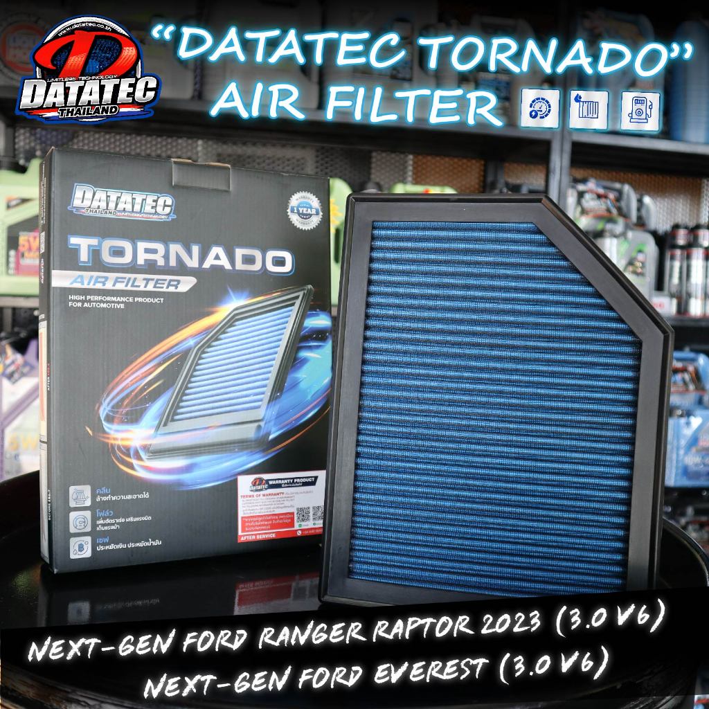 [ ใส่โค้ด RACIDTFIL ] กรองอากาศ Everest ,Ford Ranger, BT50 PRO Datatec Tornado เพิ่มแรงม้า ล้าง ...