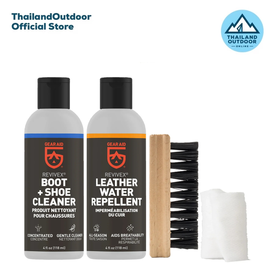 Gear Aid Revivex Leather Boot Care Kit ชุดน้ำยาทำความสะอาดรองเท้าหนัง ...