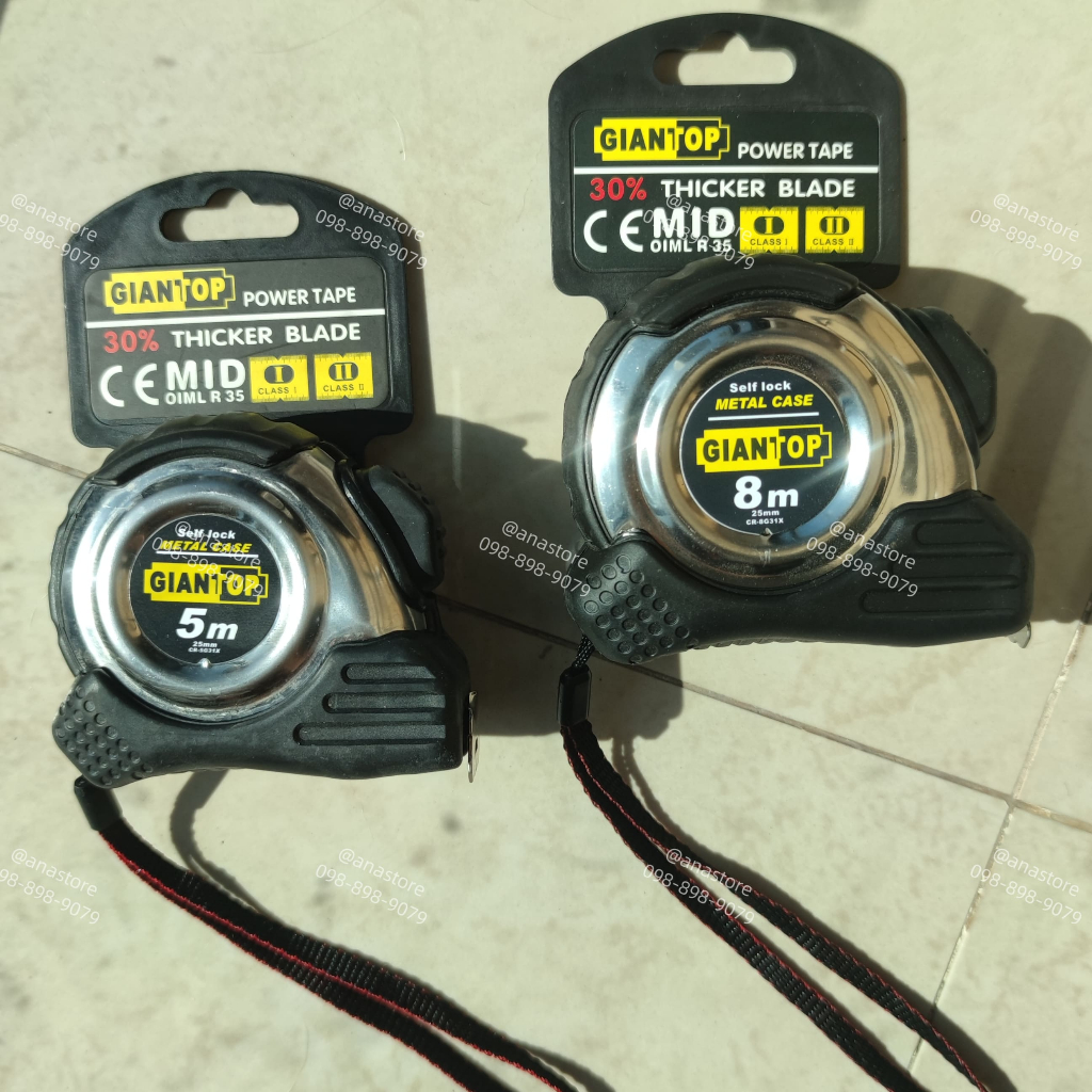 ตลับเมตร ใช้นาน 10 ปี ถึกทน แข็งแรง ตลับเมตร GIANTOP Tape Rule 5เมตร 8 ...