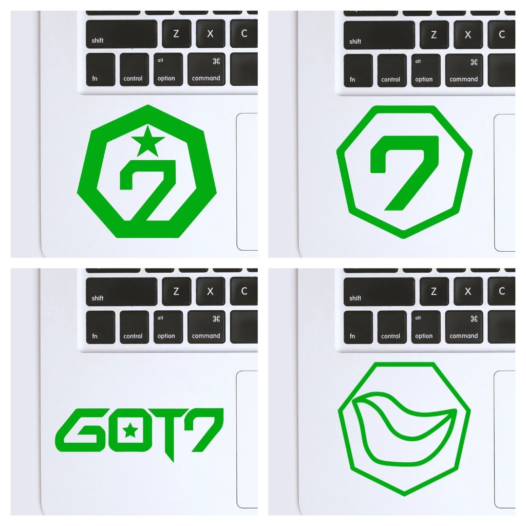GOT7 LOGO (Vinyl Stickers) ขนาด 3 นิ้ว GOT7 AHGASE Decal | KPOP สติ๊กเกอร์ไดคัด กันน้ำ ...