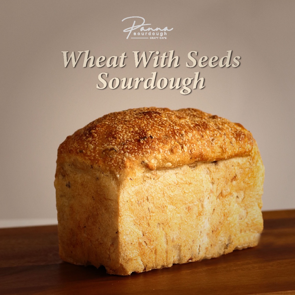 ขนมปังซาวโดวจ์ สูตรธัญพืช SOURDOUGH WHEAT WITH SEEDS (550g./275g.) | Shopee Thailand