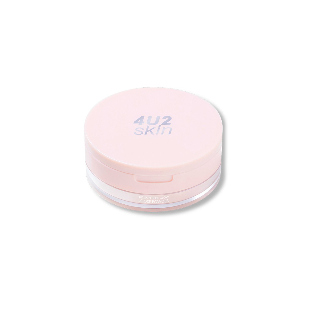 4U2 SKIN ROSE GLOW LOOSE POWDER (4481) แป้งฝุ่นผสมชิมเมอร์ ผิว แป้งฝุ่น ...