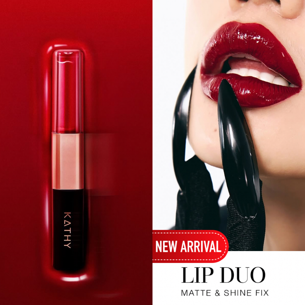 💋”KATHY AMREZ LIP DUO MATTE & SHINE FIX ลิปดูโอ แมทแอนด์ชายน์ ฟิกซ์ 💋 ...