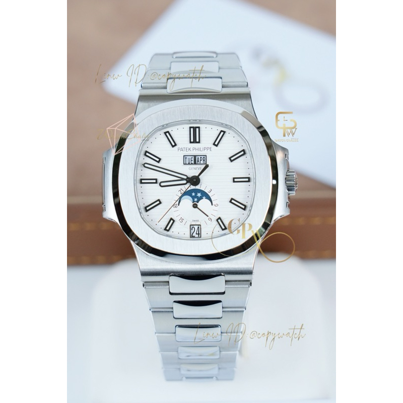 Patek Philippe Nautilus 5726 (White) Automatic swiss movement | Shopee ...