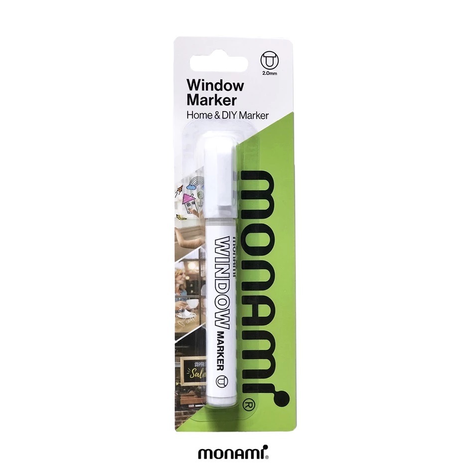 ปากกาเขียนกระจกลบได้ สีขาว MONAMI WINDOW MARKER | Shopee Thailand