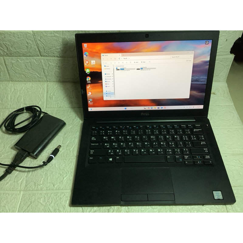 Notebook i7 Dell Latitude7280 จอ12" แบตได้ 1.30 Win11, Core i7-7600u ...