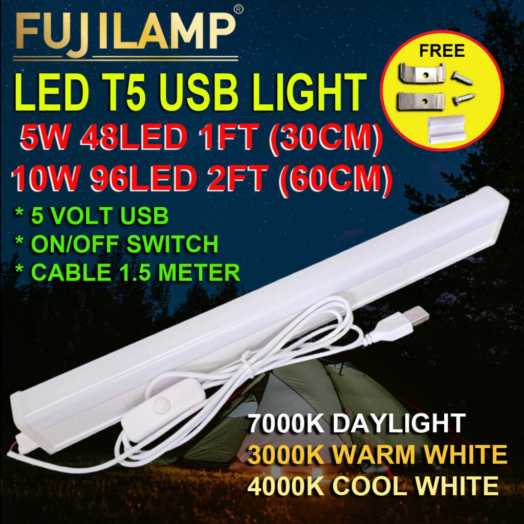 หลอดไฟ LED USB 5V 35CM 45CM ใช้ไฟพอร์ต USB สามารถใช้ร่วมกับ Powerbank,Mobile USB Tube | Shopee ...