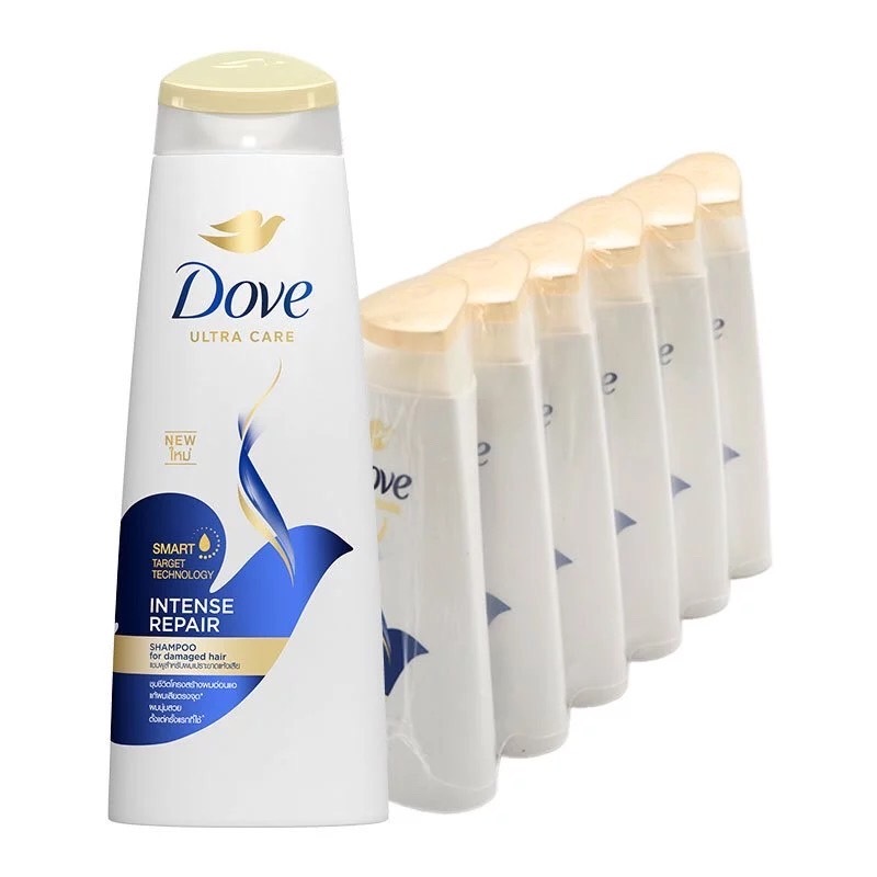 (1ขวด) Dove Shampoo Intensive Repair 60 ml. โดฟ แชมพู อินเทนซ์ รีแพร์ ...
