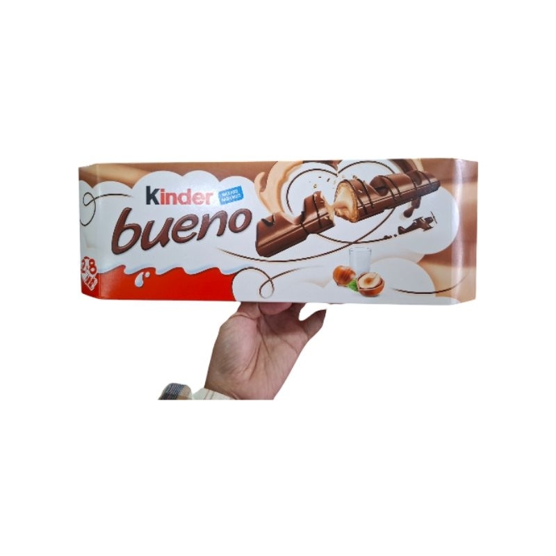 Kinder Bueno 8 twin bars 344g กล่องยาว(1กล่องมี 16 แท่ง) | Shopee Thailand