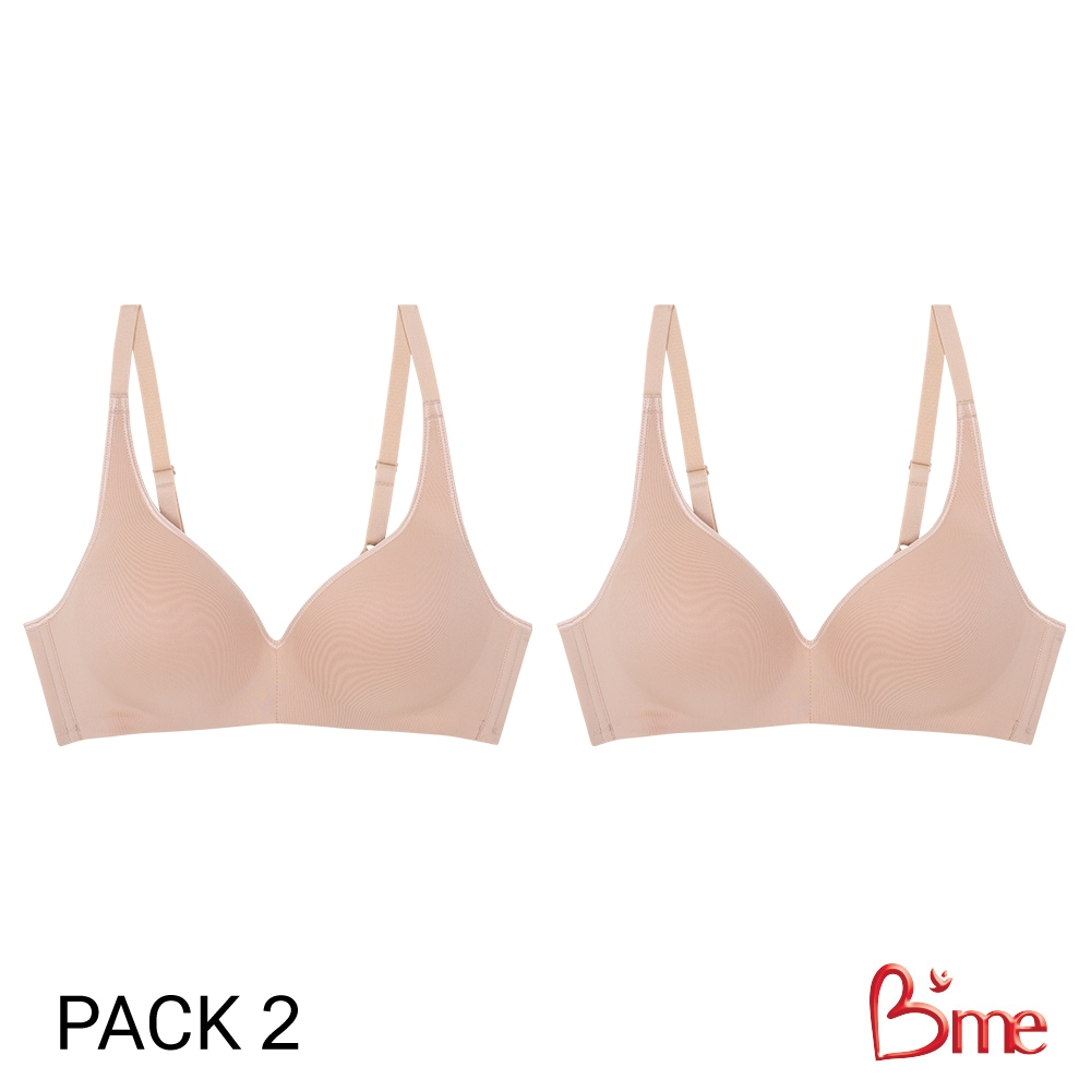 B'me เสื้อชั้นในไร้โครง รุ่น ME1C50 (แพ็ก 2 ตัว) สีดำ สีนู้ด | Shopee Thailand