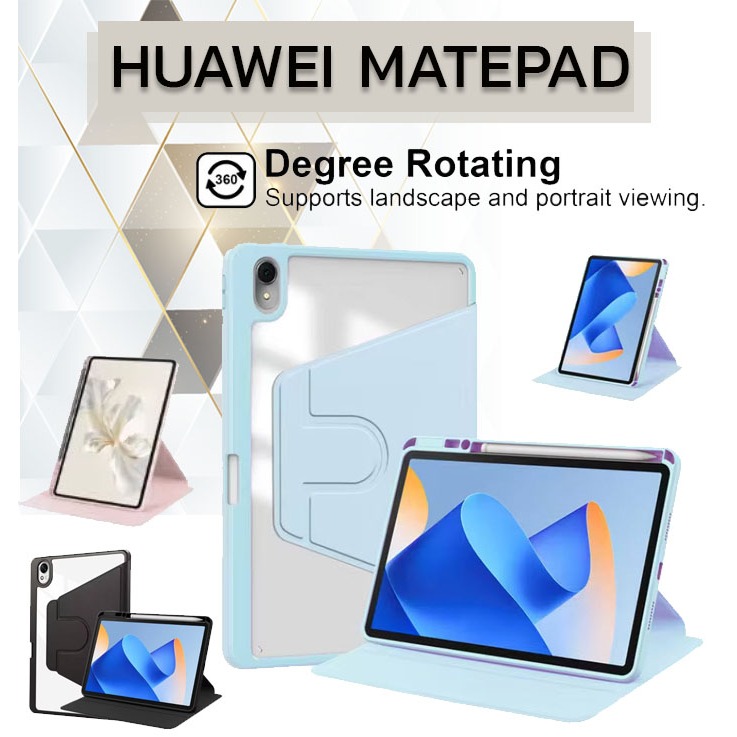 [ หมุน 360องศา ] เคส Huawei MatePad 10.4 / 11 2021-22 / MatePad Pro 10. ...