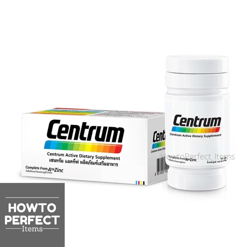 Centrum เซนทรัม กล่องขาว From A to Zinc + Beta-Carotene Lutein and ...
