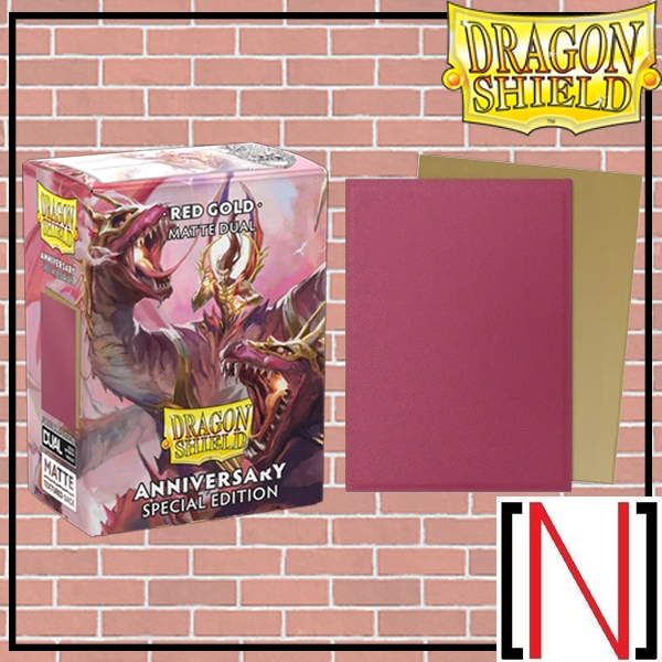 [Sleeve][ซองใส่การ์ด] Dragonshield - Dual Red Gold [Dragon shield][MTG ...